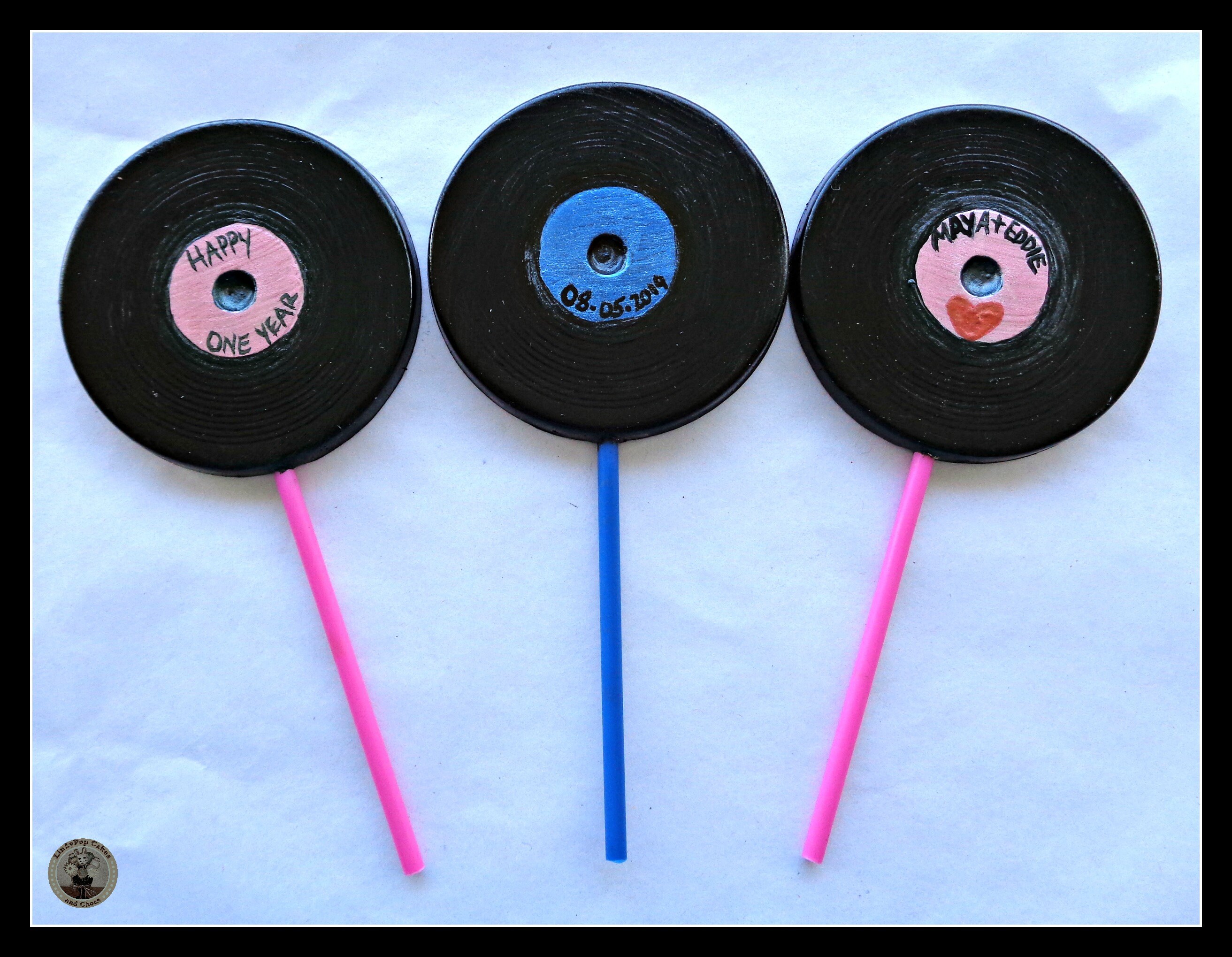 Vinyl Record Chocolate Lollipops/personalised/dj | Etsy