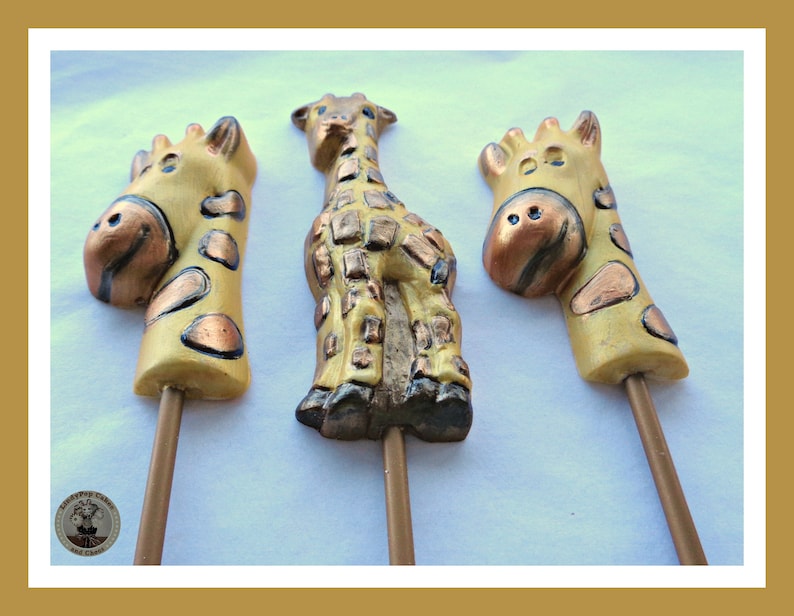Giraffe Gift Chocolate Lollipops/chocolate Giraffe - Etsy