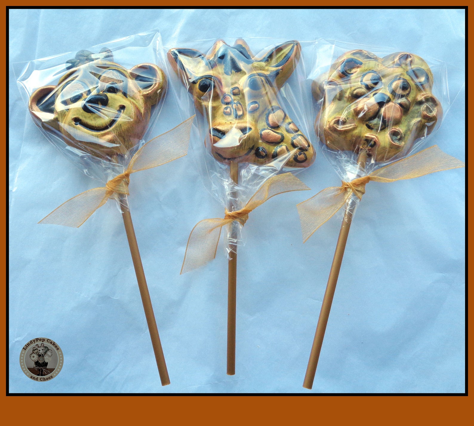 Safari Animal Chocolate Lollipops/chocolate - Etsy