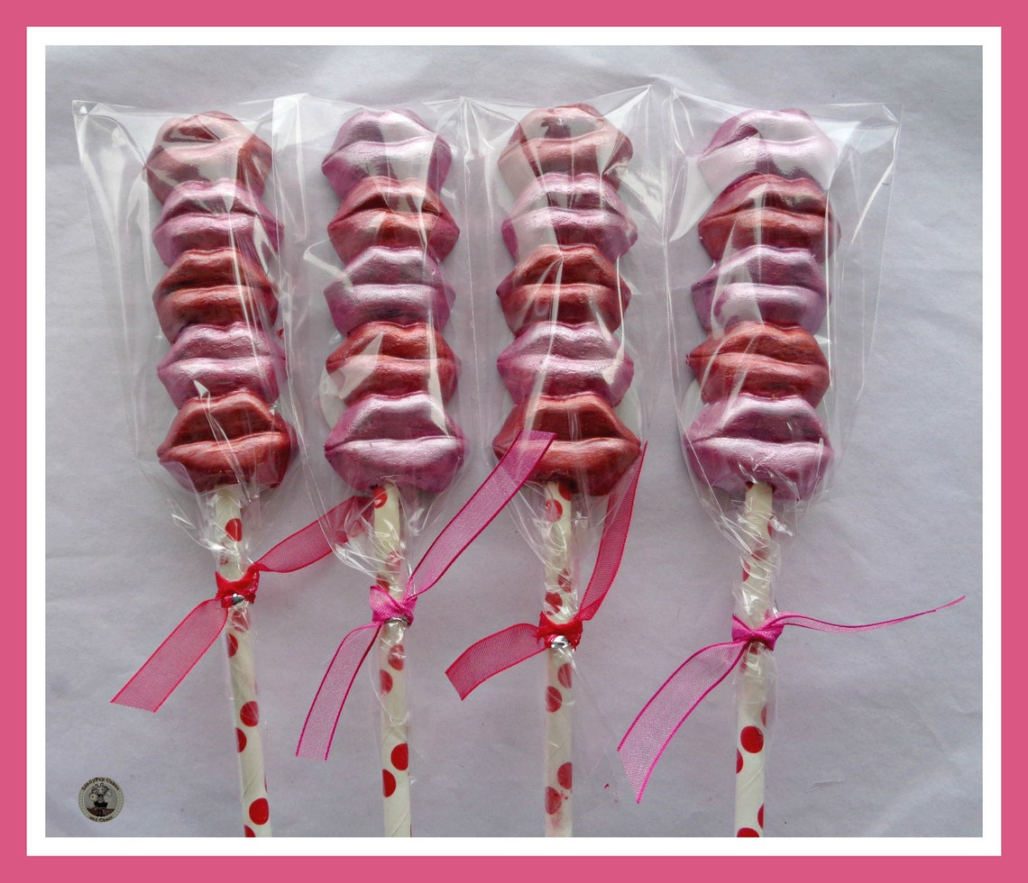 Chocolate Lips/fun Valentine Gift/kiss/lipstick/kisses/edible - Etsy