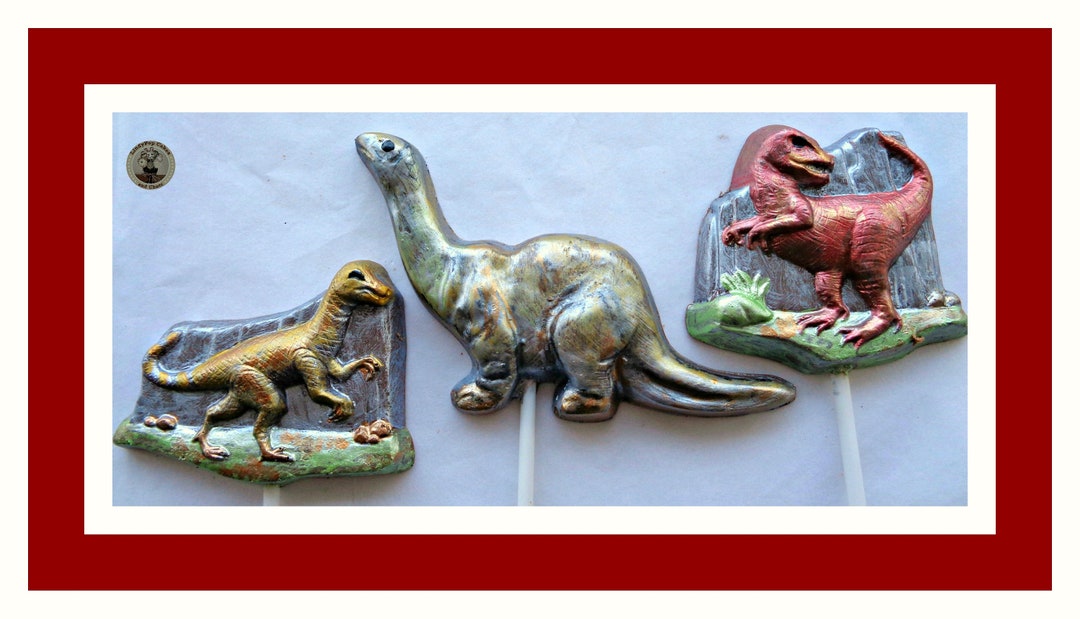 Dinosaur Chocolate Gift/diplodocus/velociraptor/raptor/t Rex/dinosaur ...