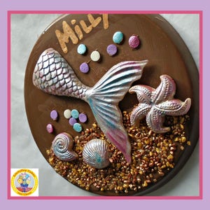 Mermaid Chocolate Gift/mermaid Lollipop/chocolate Mermaid/personalised ...
