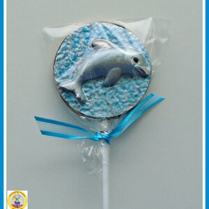 Chocolate Dolphin Lollipops/edible Dolphin Gift/birthday Dolphin ...