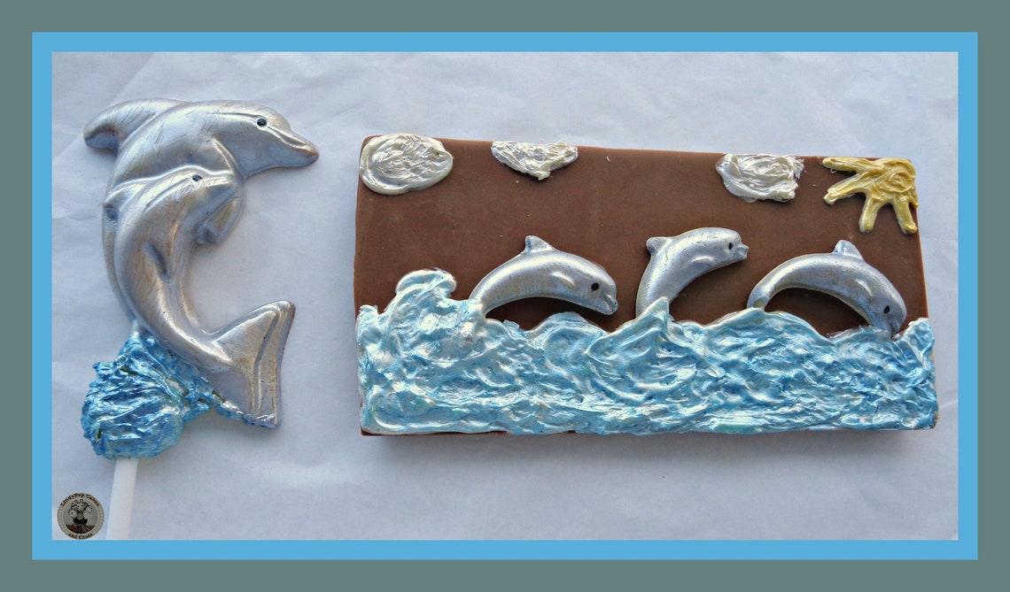 Dolphin Gift/chocolate Dolphin Birthday Gift/edible | Etsy