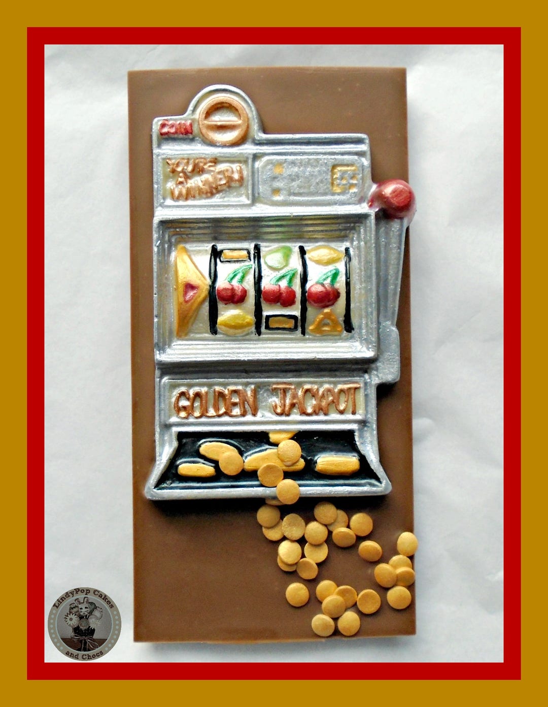 Slot Machine Chocolate Gift/edible Fruit Machine/vegas/jackpot/win/one ...