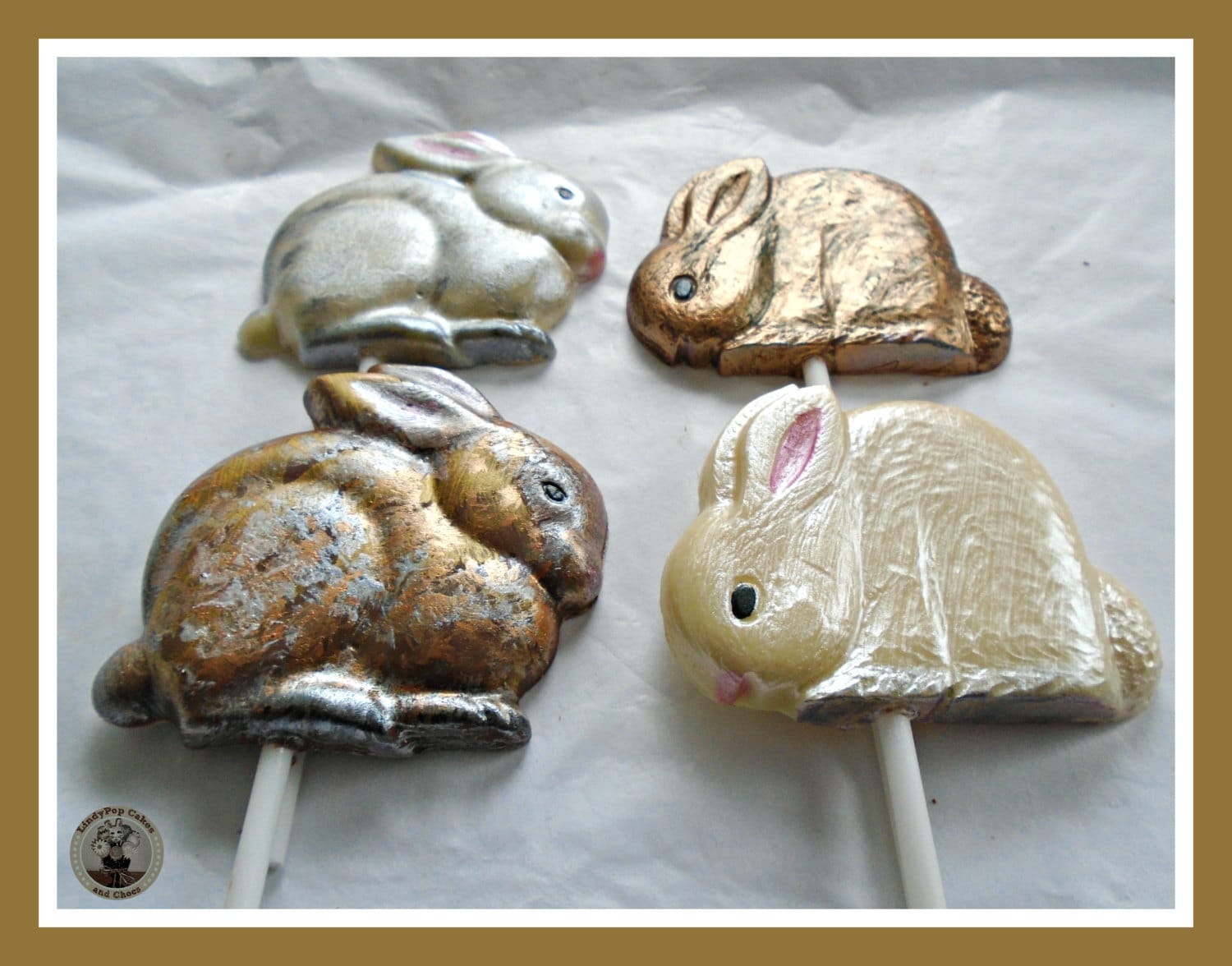 Chocolate Rabbit Lollipops/Bunny Rabbit Lollies/Girls - Etsy.de