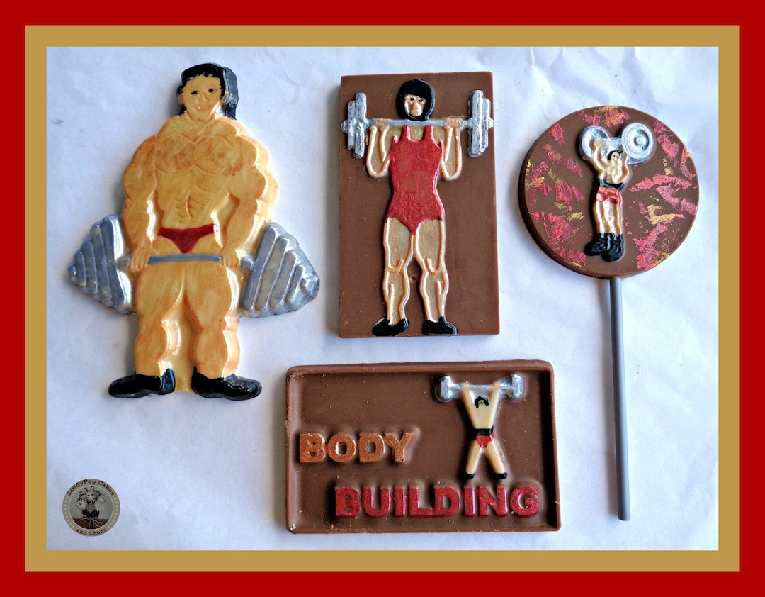 Bodybuilder Chocolate Gift/male Gym/gift for Him/powerlifting Weights ...
