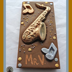 Saxophone Chocolate Gift/jazz Music/sax Player/musician/jazz Band/brass ...