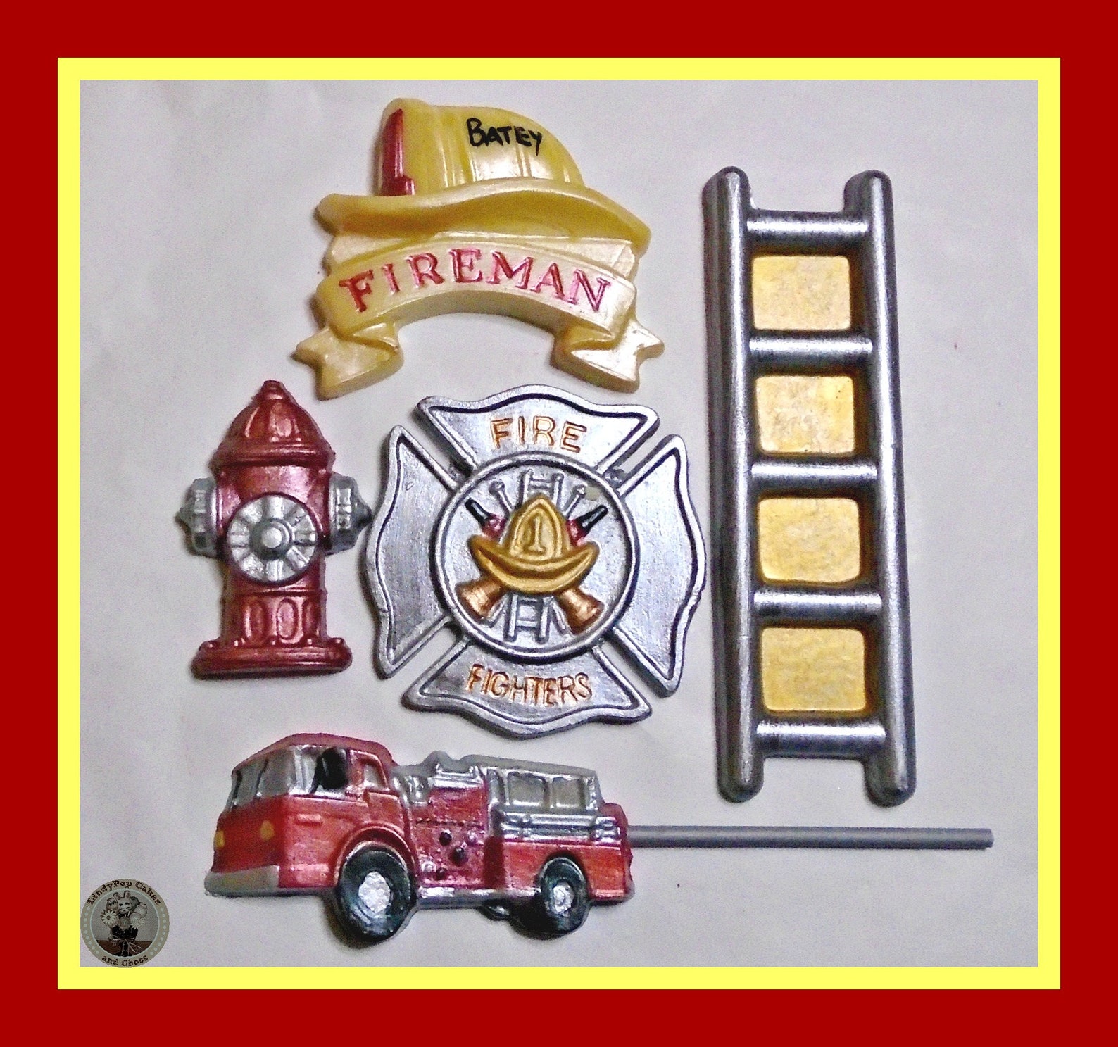 Firefighter Gift/Chocolate Gift/Edible Fire Engine/Fireman - Etsy.de