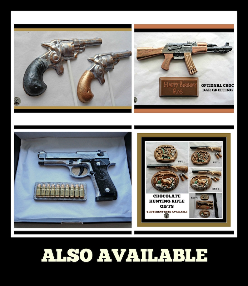 Chocolate Gun/edible Pistol/weapons/firearms/cowboy - Etsy