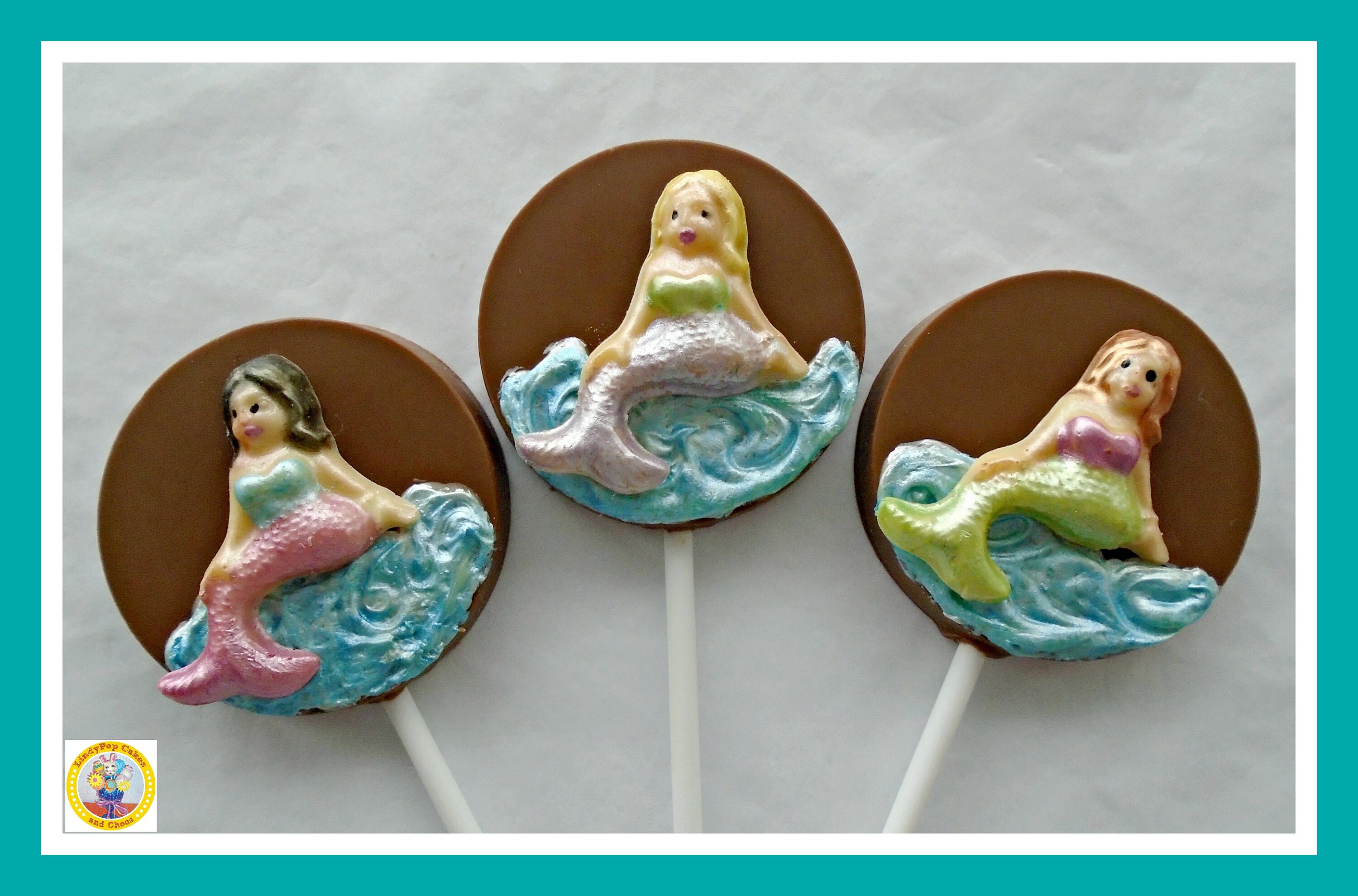 Chocolate Mermaid Lollipops/edible Mermaid/under the Sea Party - Etsy UK