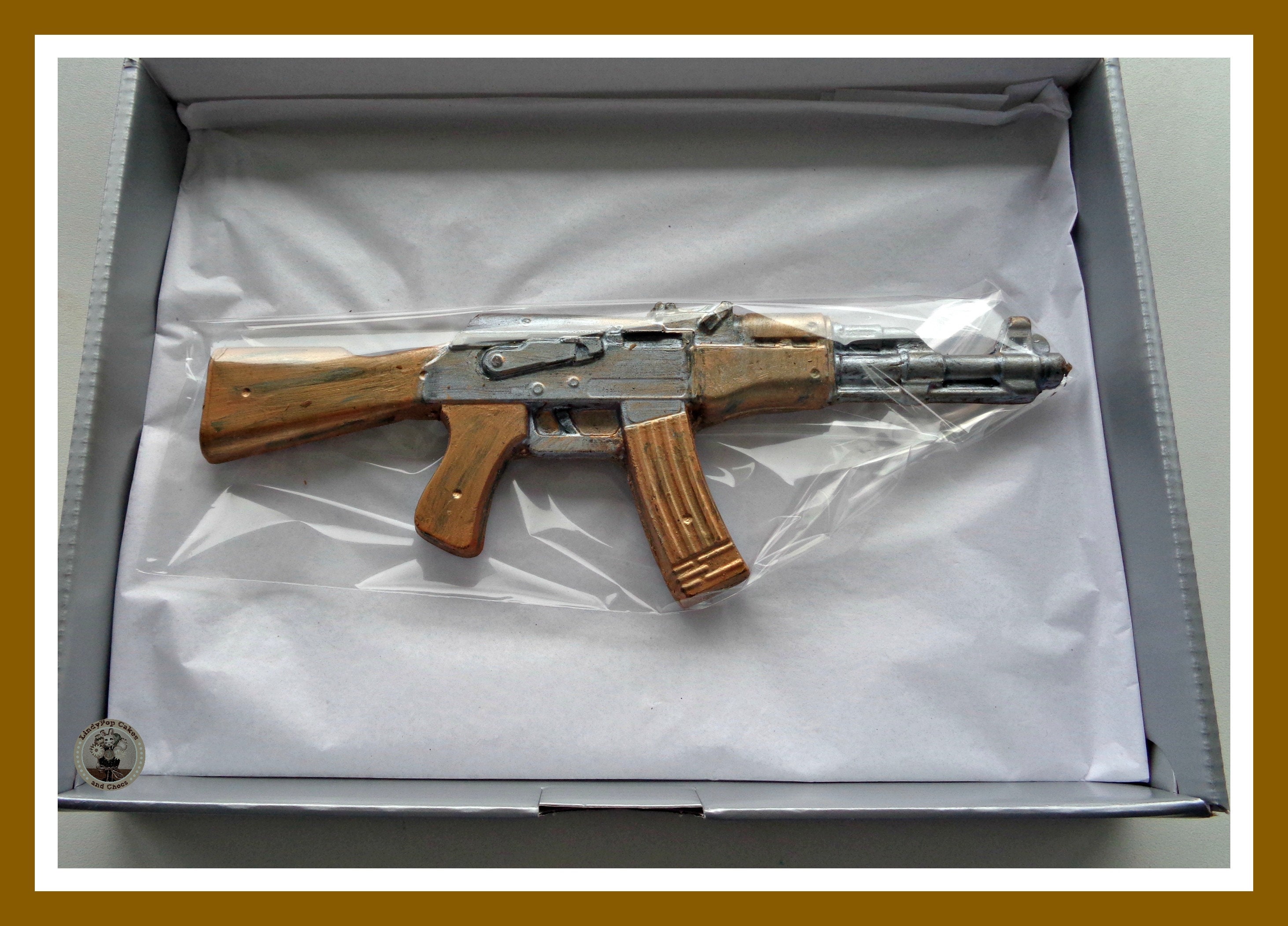 Chocolate Gun/fake Assault Rifle/edible Machine Gun/shooting | Etsy UK