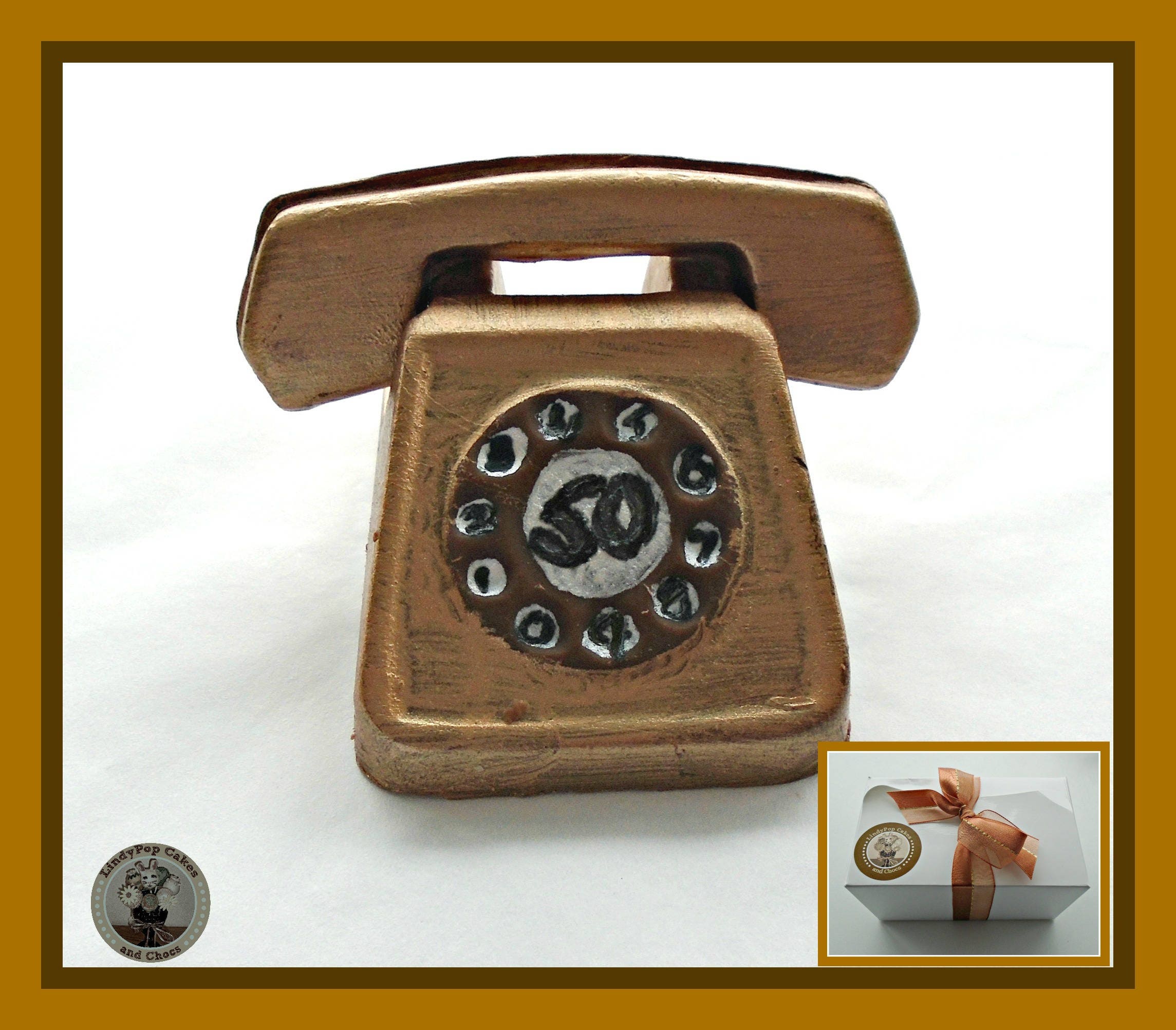 Retro Chocolate Telephone Gift: Novelty Birthday Present - Personalised ...