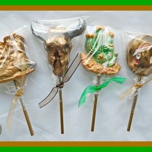 Cowboy Chocolate Lollipops/country Western Chocolate Gift/cowboy Boots ...