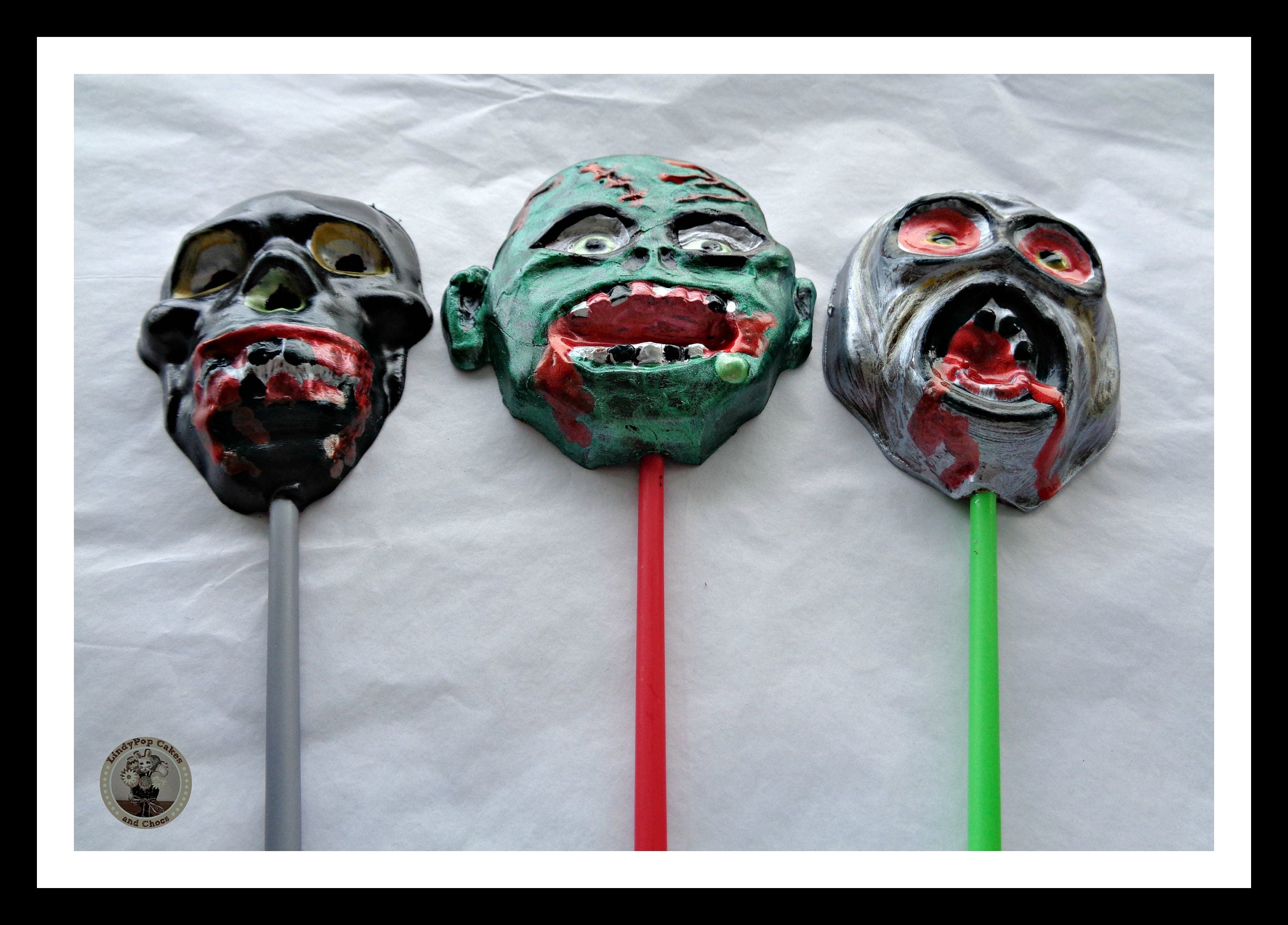 Zombie Chocolate Lollipops/edible Zombie Gift/zombie | Etsy