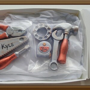 Chocolate Tools Mini Cupcake Toppers/cake Decoration/edible Tool/hammer ...