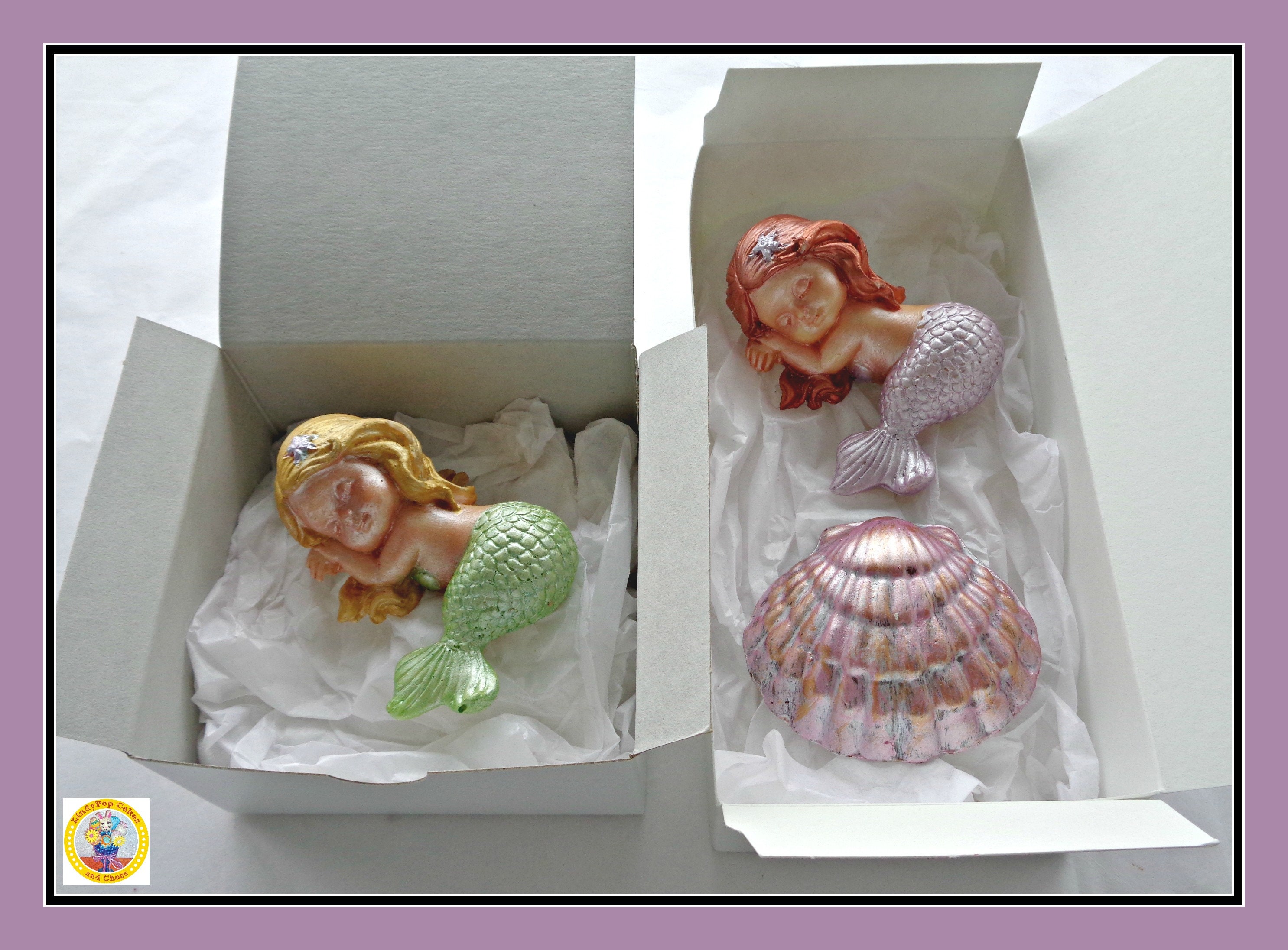 Mermaid Chocolate Cake Topper Decoration/chocolate Mermaid | Etsy