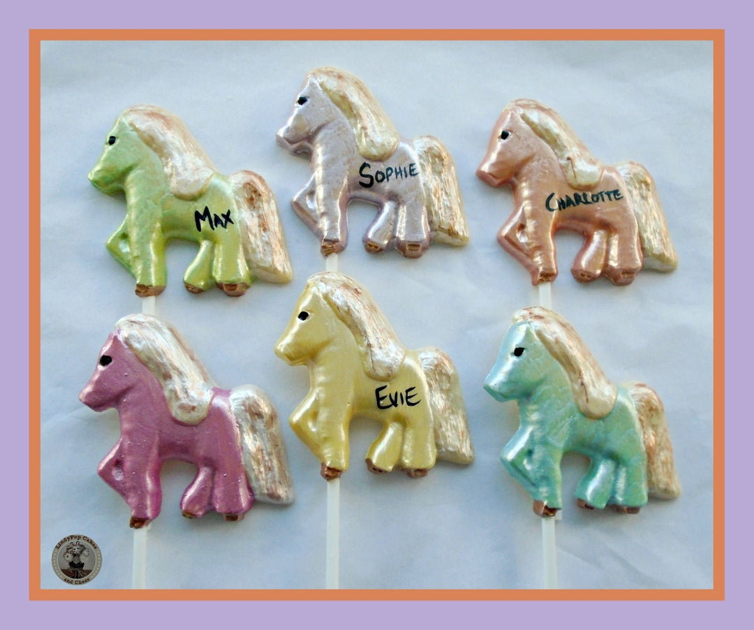 Chocolate Pony Lollipops/chocolate Ponies/pony Chocolate Lollies/kids ...