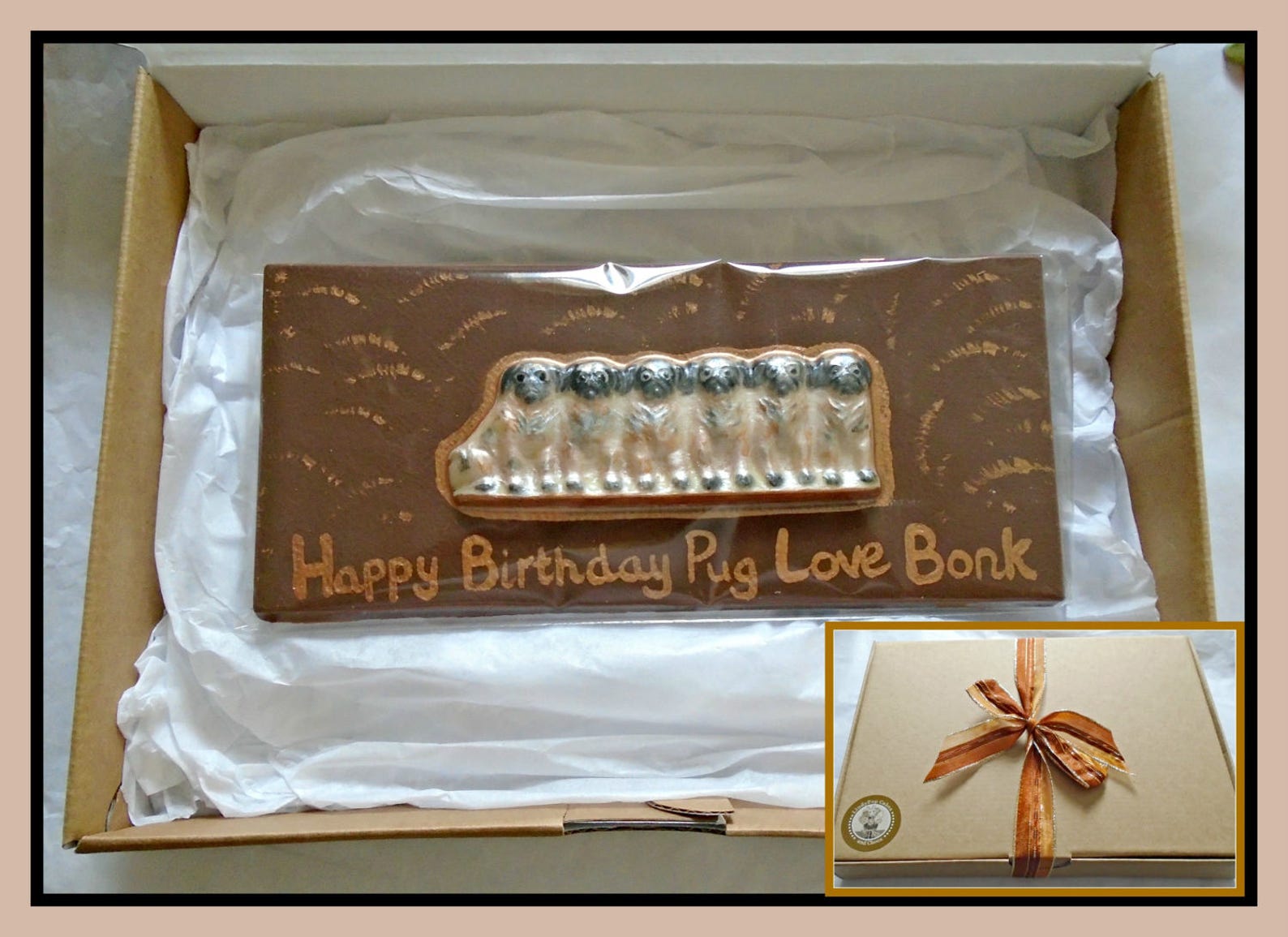 Pug Gift/pug Chocolate Gift/pug Dog/loves Pug Owner/edible Pug - Etsy