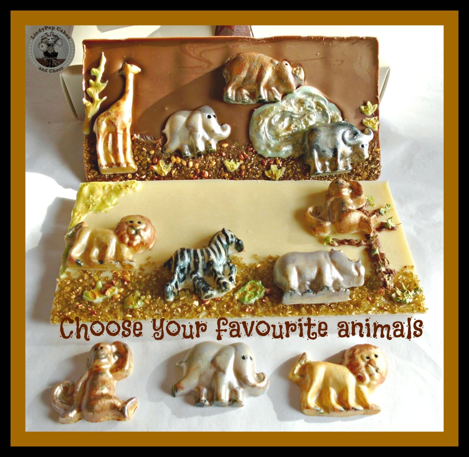 Safari Animal Chocolate Gift/African/Wild/Africa/Kids | Etsy