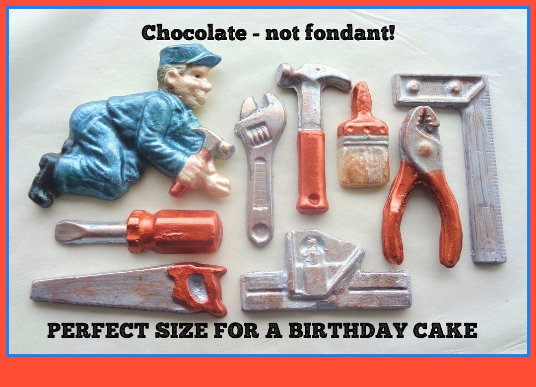Chocolate Tools Cake Toppers/cake Decoration/mini Chocolate Tools ...