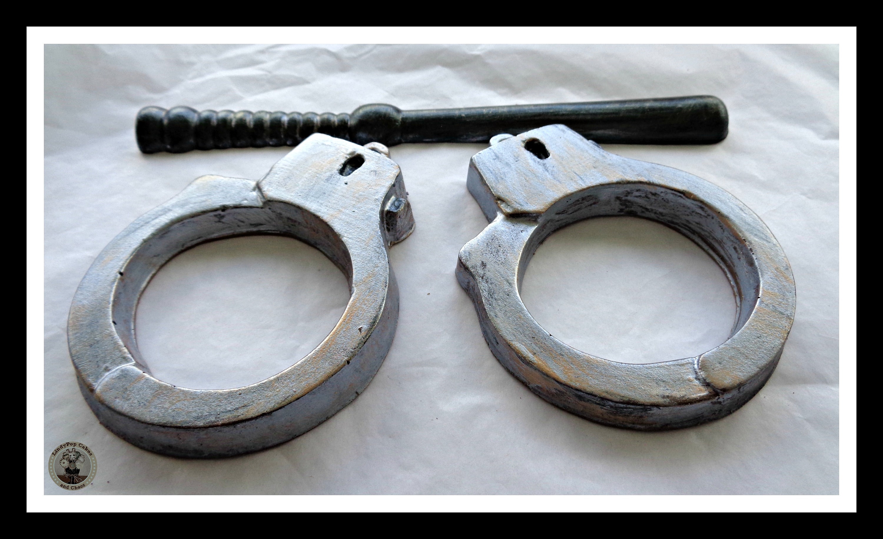 Chocolate Handcuffs/edible Hand Cuffs/cake Topper/cake - Etsy