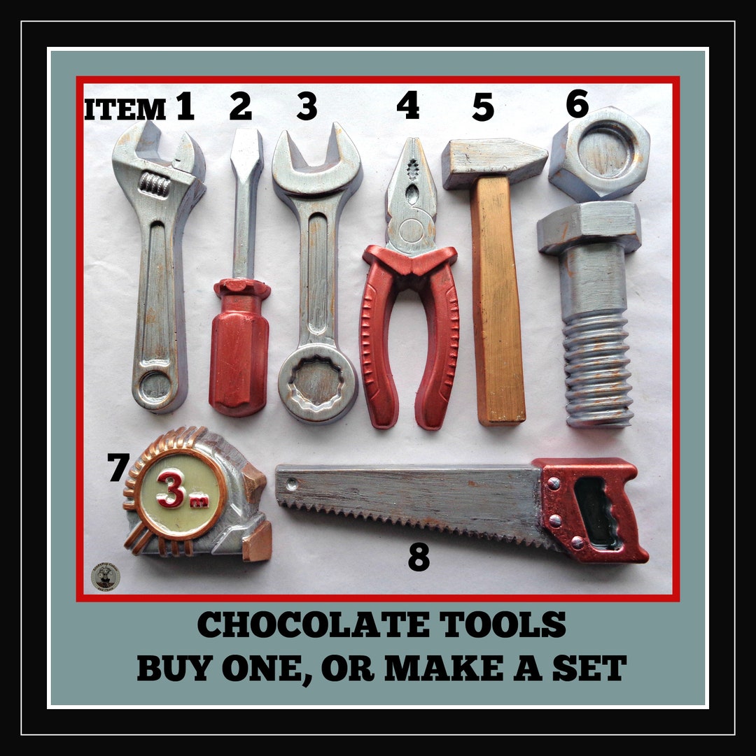 Chocolate Tools/Gift for Him/Edible Tool/Hammer/Pliers/Saw/Nut - Etsy ...