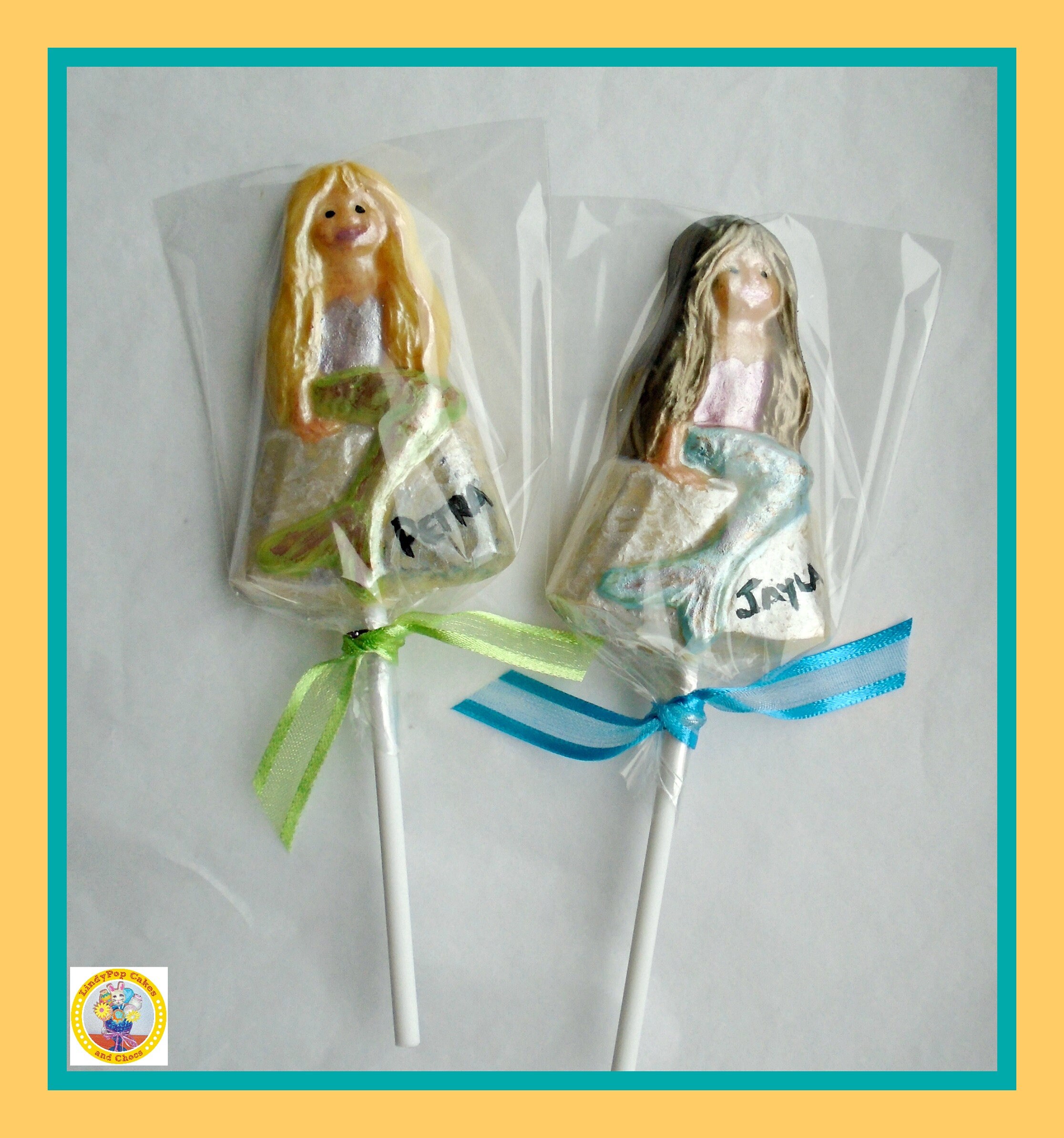 Chocolate Mermaid Lollipop/chocolate Lollipop/under the Sea - Etsy UK