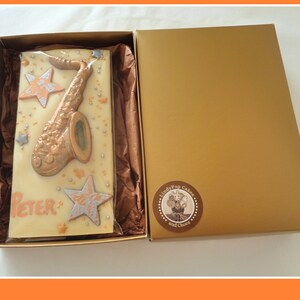 Saxophone Chocolate Gift/jazz Music/sax Player/musician/jazz Band/brass ...