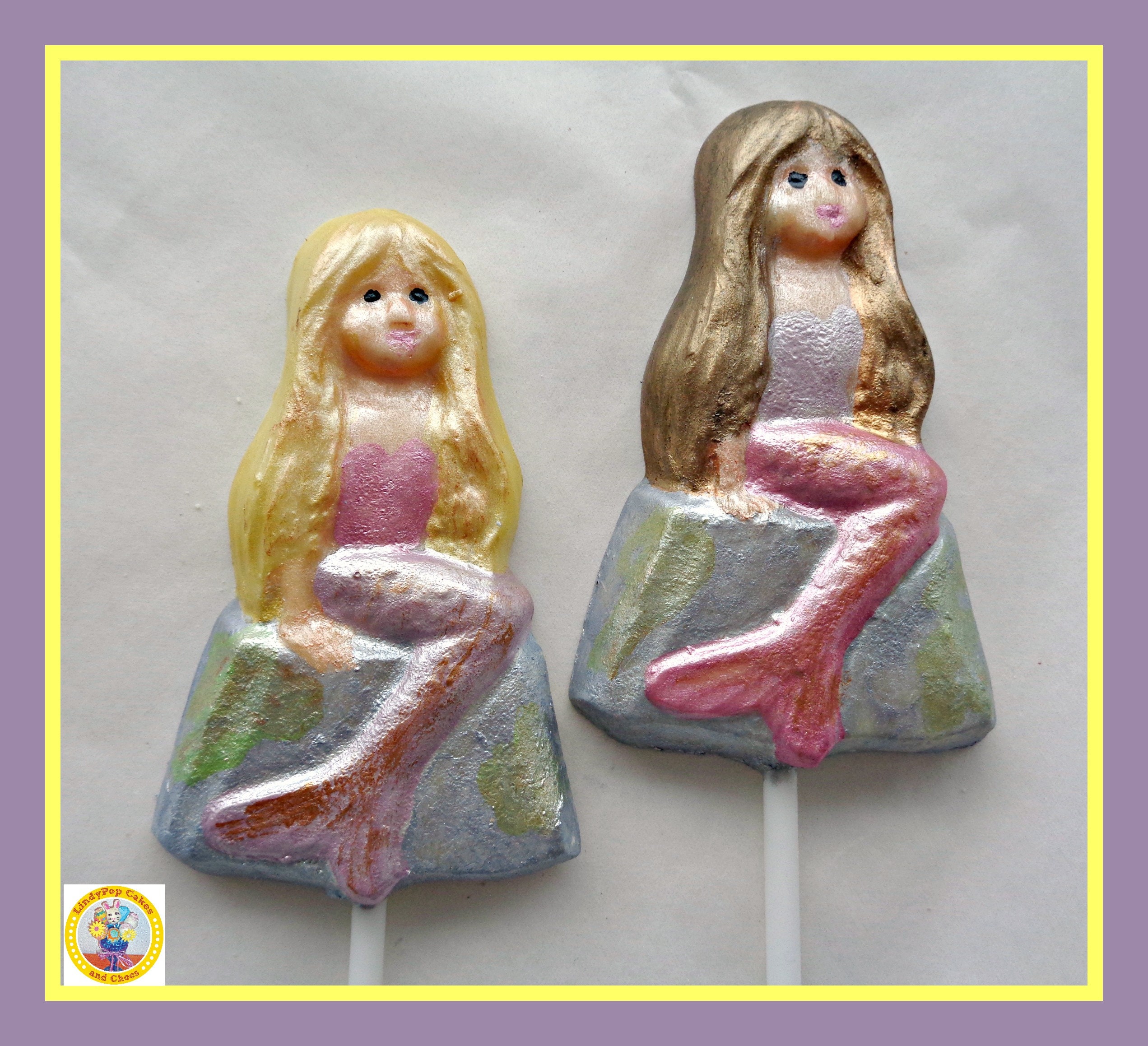 Chocolate Mermaid Lollipop/chocolate Lollipop/under the Sea - Etsy UK