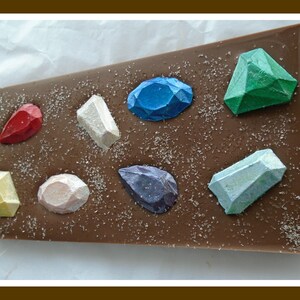 Chocolate Jewel Bar/edible Gems/gemstones/womens Gift/female Birthday ...