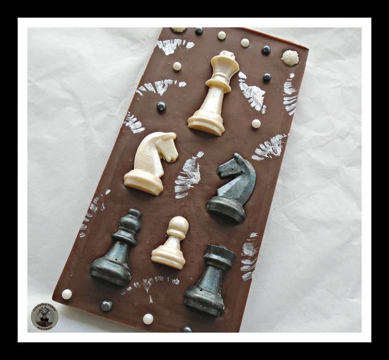 Chess Player Chocolate Gift/chocolate Chess Pieces/board Game - Etsy UK
