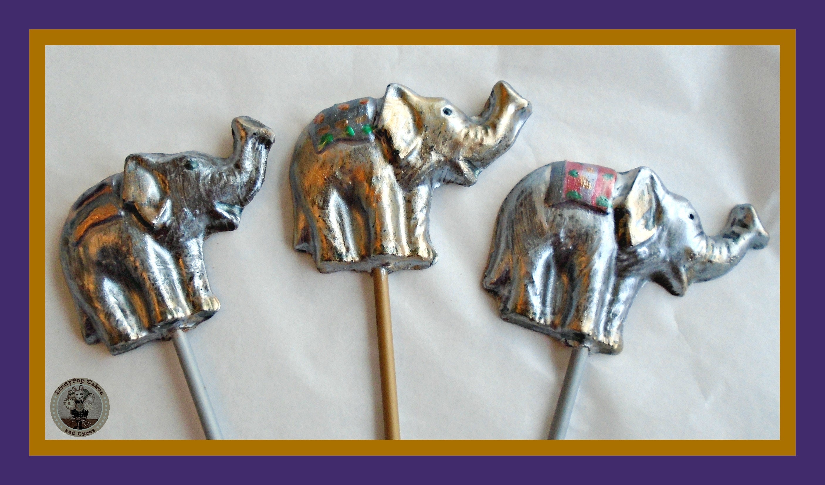 Elephant Chocolate Lollipops/Indian Elephant/Asian/Animal | Etsy