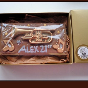 Trumpet Player Gift/chocolate Trumpet/edible Personalised/brass Band ...