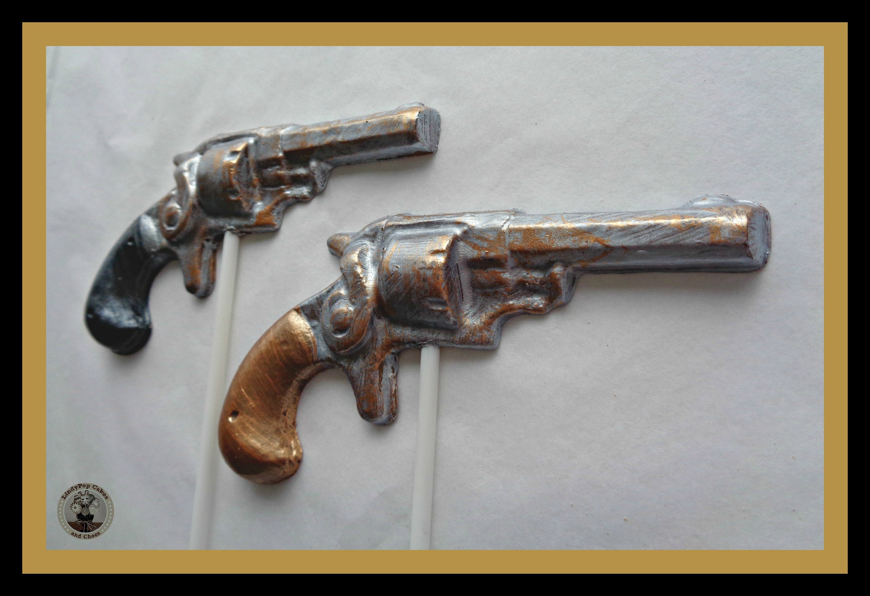 Chocolate Pistols/chocolate Gun/chocolate Lollipops for - Etsy UK