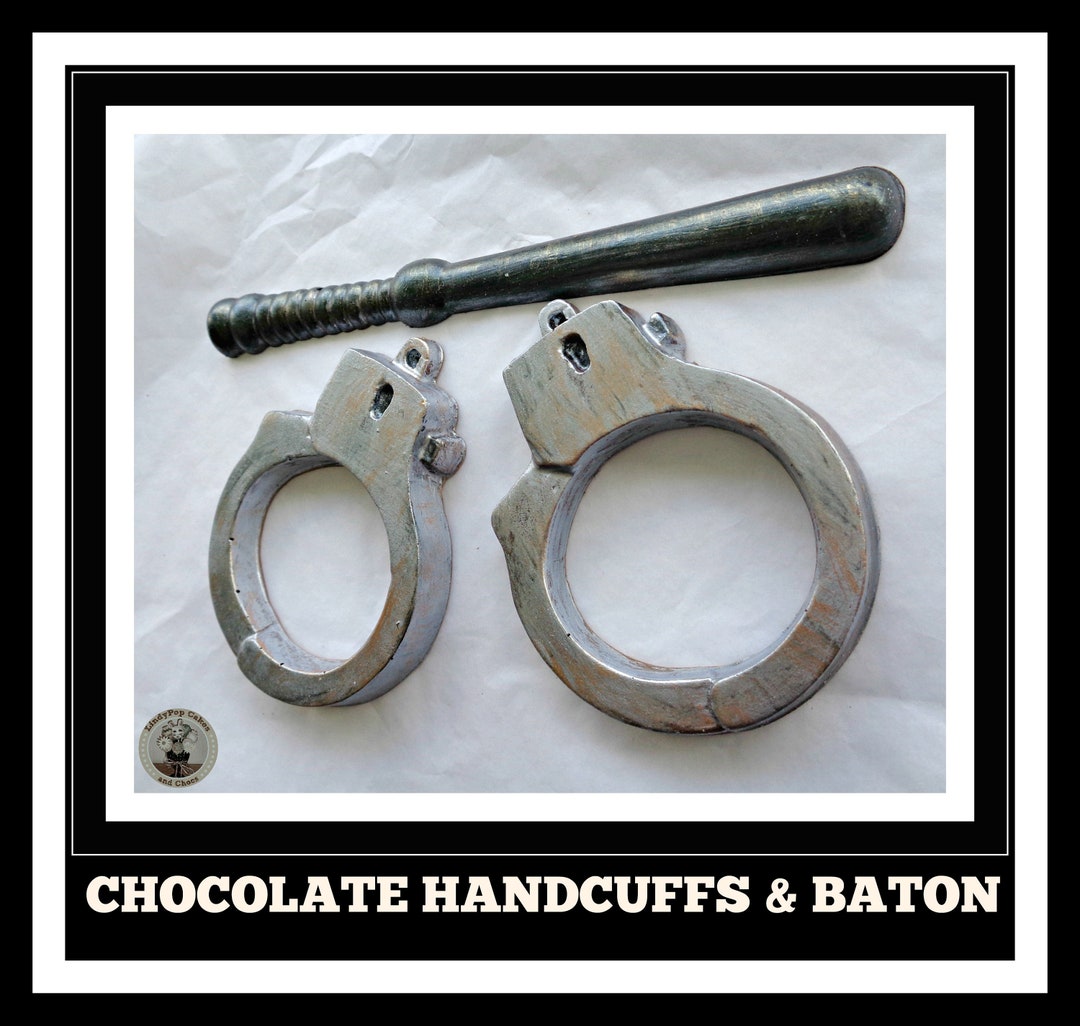 Chocolate Handcuffs/edible Hand Cuffs/cake Topper/cake Decoration/fifty ...