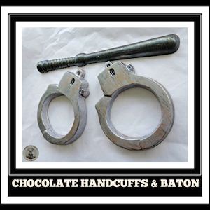 Chocolate Handcuffs/edible Hand Cuffs/cake Topper/cake Decoration/fifty ...