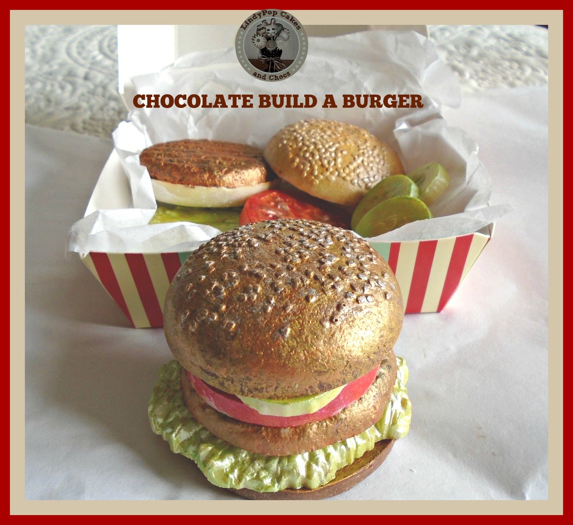 Chocolate Burger Lollipops/Pretend Food/Fake Burger Fries - Etsy España