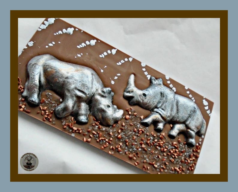 Rhino Gift/Chocolate Rhino/Edible Rhinoceros/African | Etsy