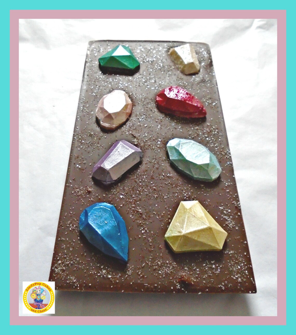 Chocolate Jewel Bar/edible Gems/gemstones/womens Gift/female - Etsy