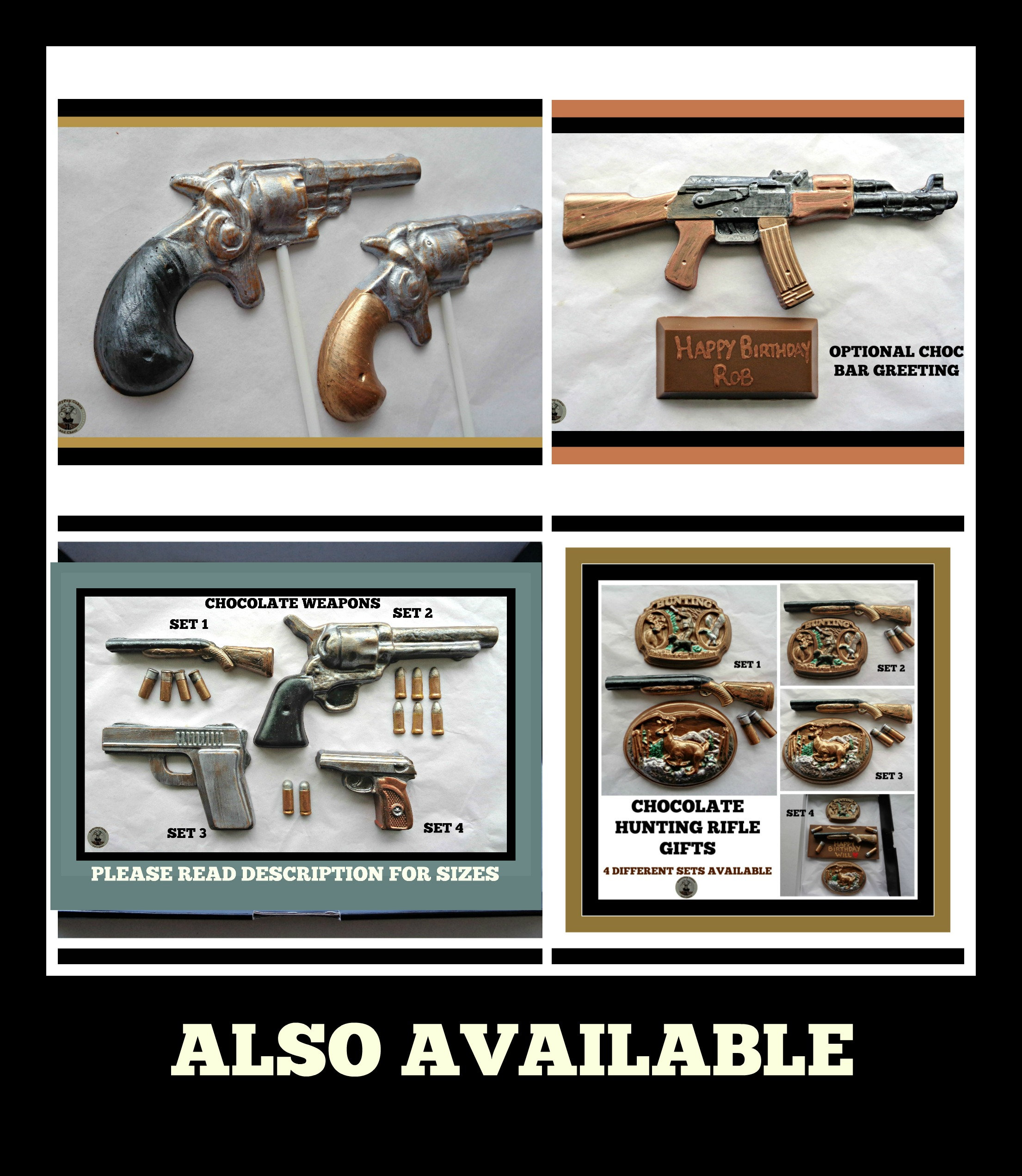 Chocolate Gun/edible Pistol/military Weapons/army Firearms/beretta Gun ...