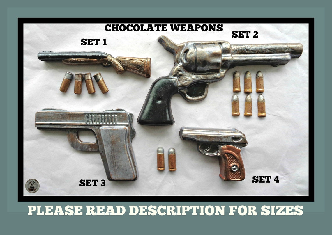Chocolate Gun/edible Pistol/weapons/firearms/cowboy - Etsy