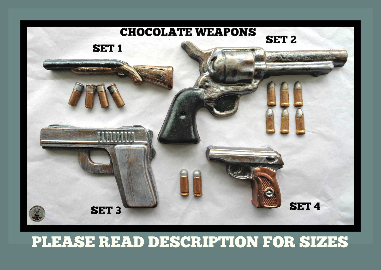 Chocolate Gun/edible Pistol/weapons/firearms/cowboy - Etsy