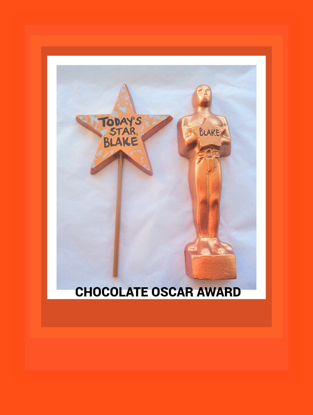 Personalized Chocolate Oscar Award Statue: Hollywood Film Gift - Etsy