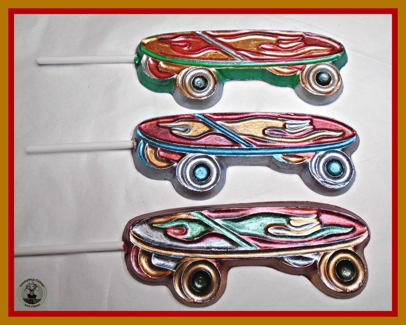 Skateboard Gift/Chocolate Skateboard Lollipops/Boy | Etsy