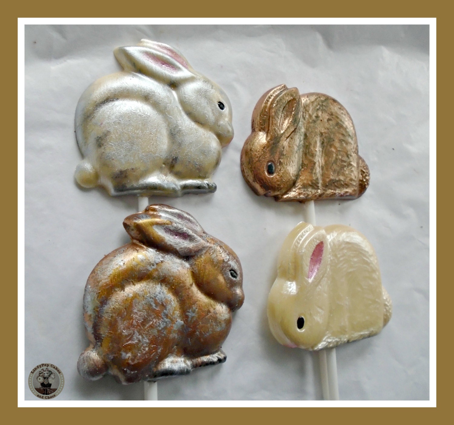 Chocolate Rabbit Lollipops/Bunny Rabbit Lollies/Girls - Etsy.de