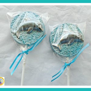 Chocolate Dolphin Lollipops/edible Dolphin Gift/birthday Dolphin ...
