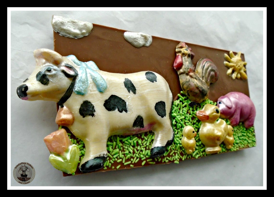 Farm Animals Chocolate Gift/farmyard/farmer/farm Party/kids - Etsy