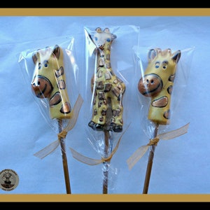 Giraffe Gift Chocolate Lollipops/chocolate Giraffe Personalised/africa ...