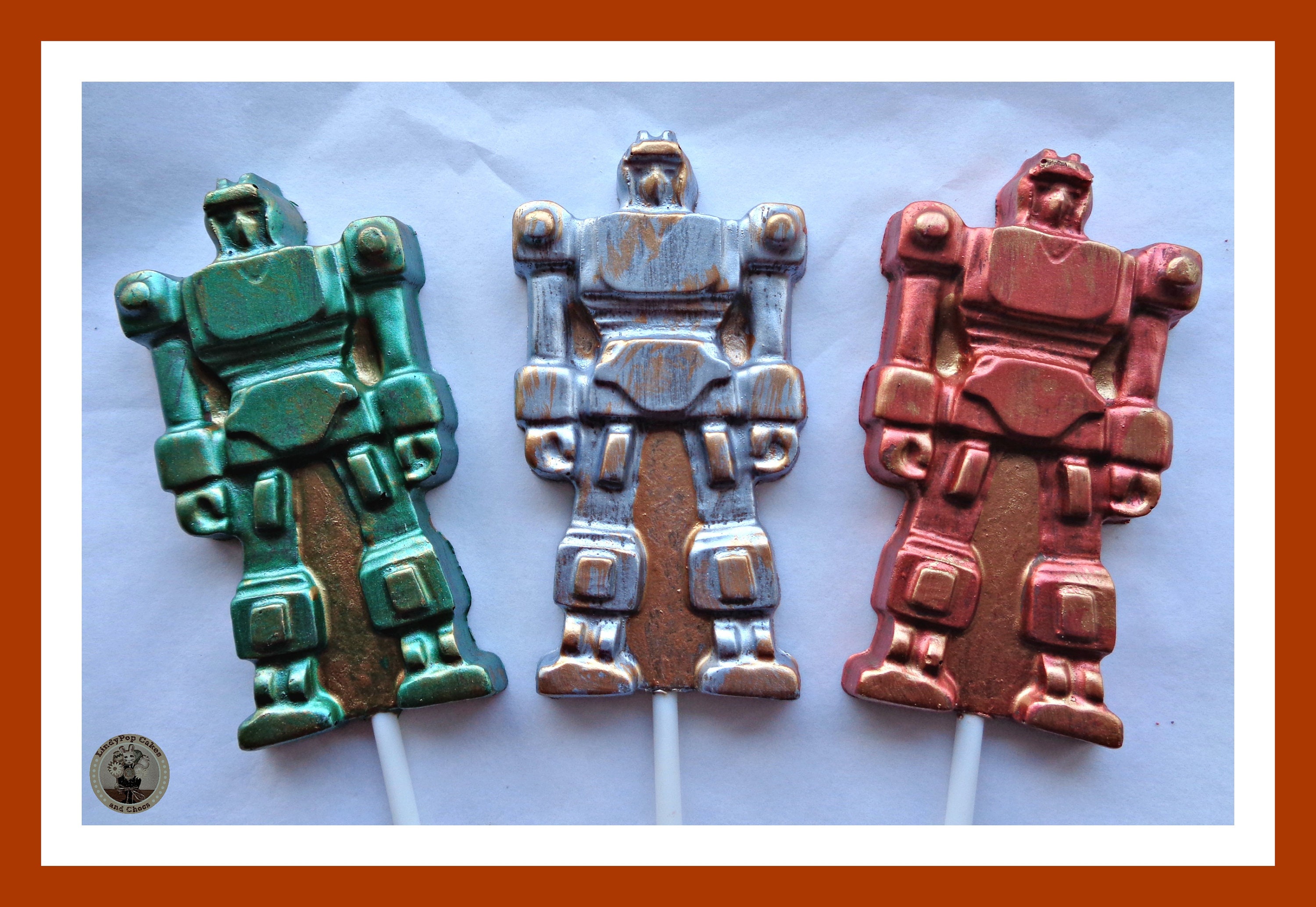 Chocolate Transform Robot Lollipops/autobots/cyberspace/cyber - Etsy